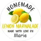 39 Personalised Lemon Marmalade Jar Labels, Stickers : Amazon.co.uk ...