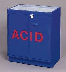 SciMatCo SC8041 Full-Size Acid Storage Cabinet, thirty 2.5 L bottle ...