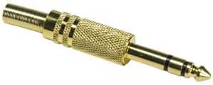 Amazon.com: InstallerParts 1/4 inch Stereo Plug Gold Plated Metal Plug ...