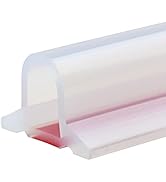 Duzzy 67 Inch Collapsible Shower Threshold Water Dam, Silicone Shower ...