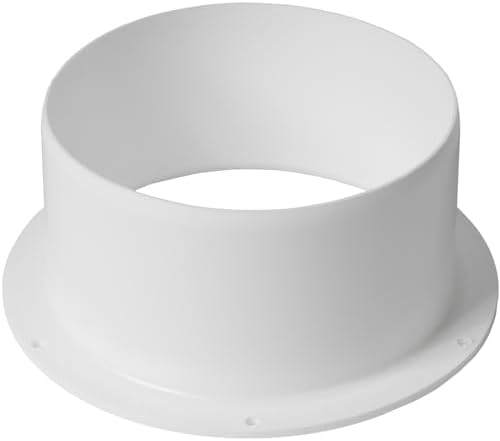5" Inch Duct Connector Flange, Plastic Straight Pipe Flange for Heating ...
