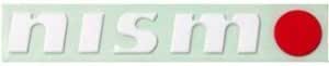 Amazon.com: Nissan Nismo Sticker White Letters / Red O (10 5/8" x 1 1/4 ...