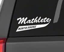 Amazon.com - North Shore Mathletes Vinyl Decal Sticker- Die Cut Decal ...