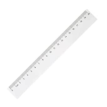 Amazon.com: Color Transparent Ruler Plastic Rulers Red : Office Products