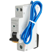 Fusebox Mini RCBO Double Pole - Type A "B" Curve 20A 30mA 6kA : Amazon ...