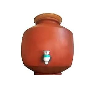Buy Hand Made Matka With Tap Clay Water Pot with Lid and Tap for Home ...