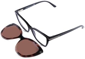 Tom Ford FT 5641-B .C BLUE BLOCK BLACK BLACK CLIP ON HAVANA CLIP ON 53 ...