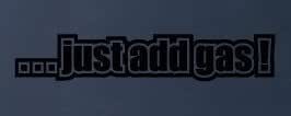 Amazon.com: JUST ADD GAS - #1278, Black - Sticker Graphic - Auto, Wall ...