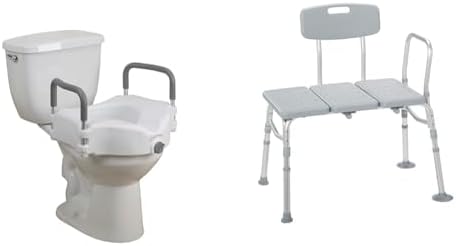 Amazon.com: Drive Medical RTL12027RA 2-in-1 Raised Toilet Seat with ...