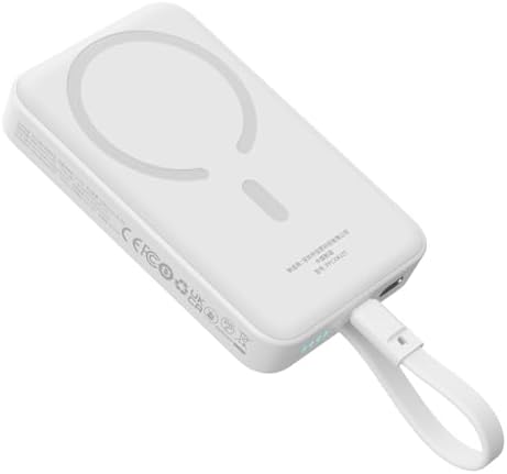 Baseus Powerbank Magnetic Mini 10000mAh 30W MagSafe (white) : Amazon.it ...