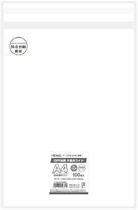 Amazon | HEIKO OPP封筒 A4 片面ホワイト 料金別納マーク入 100枚入 006795831 | 透明封筒 | 文房具・オフィス用品