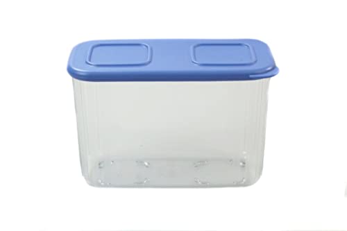 Tupperware Clear Mates Fridge 460 ml Clear Blue Fresh Tower Container ...