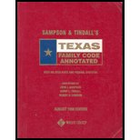 Texas Family Code Annotated: Sampson: 9780314233851: Amazon.com: Books