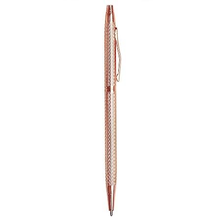 Levin RoseGold pen Slim Metallic Retractable Ballpoint Pens Blue Ink ...