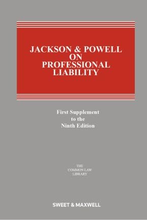 Buy Jackson & Powell on Professional Liability Book Online at Low ...