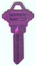 JMA SLG-3.ALI Aluminum Key Blank, SC1 Lilac (10-Pack): Amazon.com ...