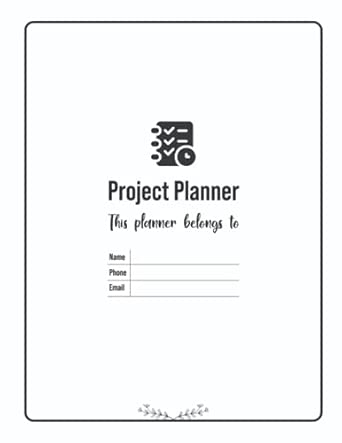Amazon.com: Project Planner: This 120-page project management notebook ...