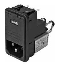 AC Power Entry Modules 4A MED FLNG MT-2FUSE POWER ENTRY MODULE ...