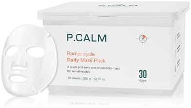 Amazon.com : P.CALM Barrier Cycle Daily Sheet Mask Pack 30 Days ...