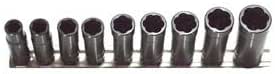 H.b. Products Inc TSMD3809B 9 Piece 3/8 Drive Deep Metric Turbo Socket ...