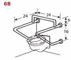 Amazon.com: Brey-Krause Straddle Grab Bar - with 24" raised crosspiece ...
