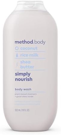 Amazon.com : Method Body Wash, Simply Nourish, 3.4 Ounces Travel Size ...