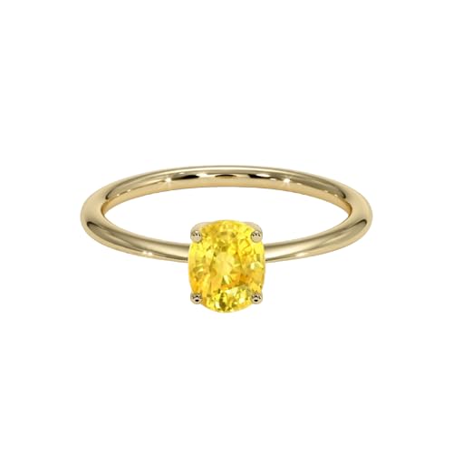 Buy UrusGems Pukhraj Ring Original Certified 6.5 Ratti Yellow Sapphire ...