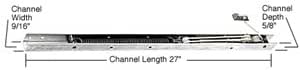 C.R. LAURENCE FA2630 CRL 27" Window Channel Balance; 2630 or 26C ...
