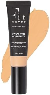 Amazon.com : Fitcover Sweat-Proof Liquid Foundation - Long-Lasting ...