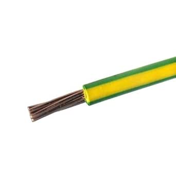 10.0mm 10mm 6491X Green Yellow Earth Cable Wire Wiring Bonding Earthing ...