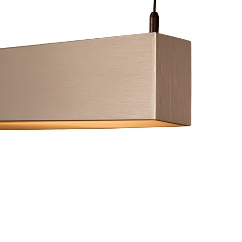 Acco LED Linear Pendant Light | Sleek Silver Finish | 40W | Modern ...