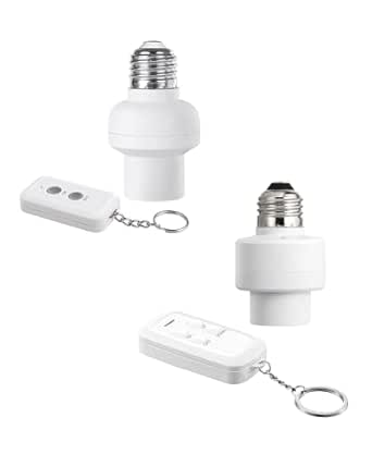 DEWENWILS Remote Control Light Bulb Socket, Wireless Light Bulbs Socket ...