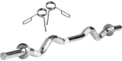 Buy Body Maxx Weight Lifting EZ Curl Rod Barbell Size 3 Feet 23 MM ...