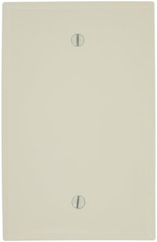 Leviton PJ13-W 1-Gang Blank Wallplate, Midway Size, White - Blank Wall ...