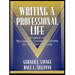 Writing a Professional Life (01) by Savage, Gerald J - Sullivan, Dale L ...