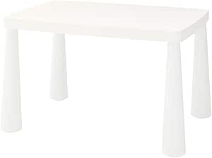 Ikea MAMMUT Children's table, in/outdoor, 77x55 cm [white] : Amazon.co ...
