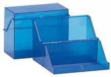 Card File Box A6 White Transparent : Amazon.co.uk: Stationery & Office ...