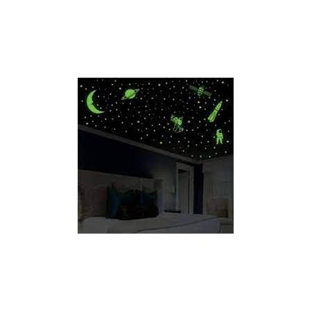 Avneesh Self Adhesive Night Glowing Radium Magic Star Stickers for Room ...