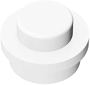 Amazon.com: Classic Bricks Plate Round 1 x 1 with Solid Stud 100 Piece ...