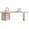 Amazon.com: WQING-0608 Standing Desk Luxury Style Rock Slab Wood Desk ...