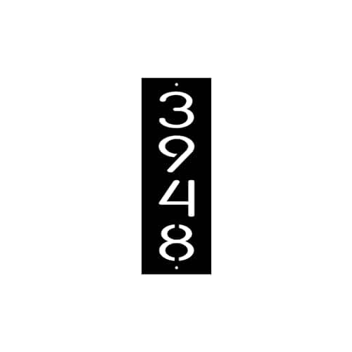 Amazon.com: Simple House Numbers, Vertical And Horizontal Number Plaque ...