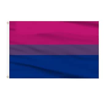 AhfuLife Bisexual Pride Flag Bi Flag 5ft x 3ft for Pride Day, 1Pcs ...