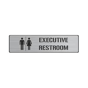 NATURETOTE Executive Restroom Sign Board - Elegant & Durable Acrylic ...