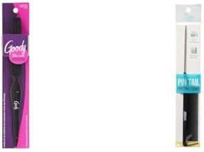 Amazon.com : Goody Boar Bristle Hairbrush & KISS Anti-Static Parting ...