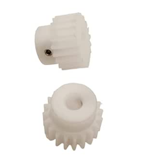 Amazon.com: Cylindrical Drive 2pcs 0.5 Module 46T Straight Teeth Gear ...