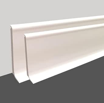 MadeInNature Plinthe PVC Blanche robuste hauteur 8 cm ou 10 cm, Plinthe ...