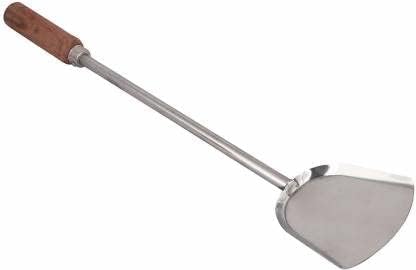 Buy EAGEAN Steel Chinese Palta with Wooden Handle Lifting Spatula Wok ...
