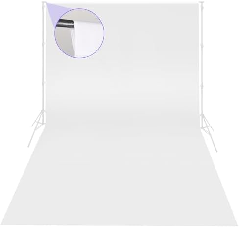 Amazon.com : CPLIRIS 10x20ft White Backdrop for Photography, Pure ...