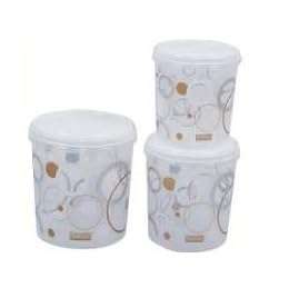 Buy Dhwani Enterprise Fancy Ring Utility Grocery Container (5ltr, 7 ...