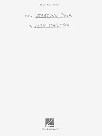 Chris Stapleton - Starting Over (English Edition) eBook : Stapleton ...